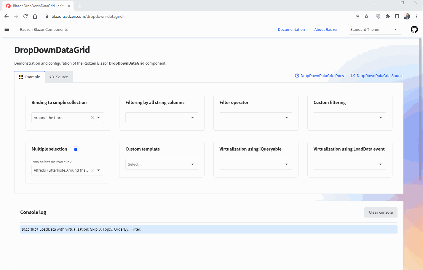 DropDownDataGrid with LoadData empty filter problem - Radzen.Blazor Components - Radzen