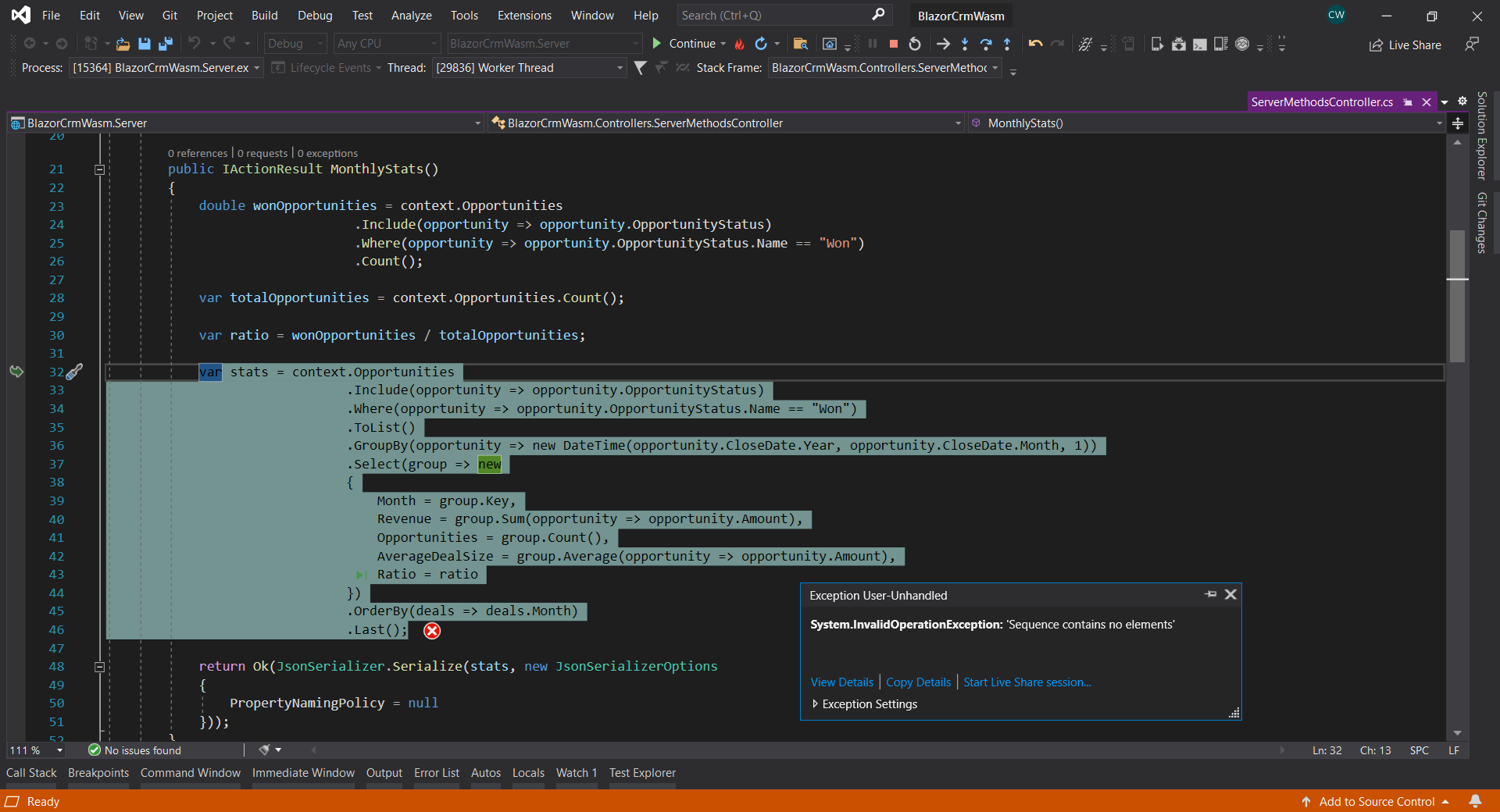 BlazorCRMWasm errors - Blazor WebAssembly - Radzen