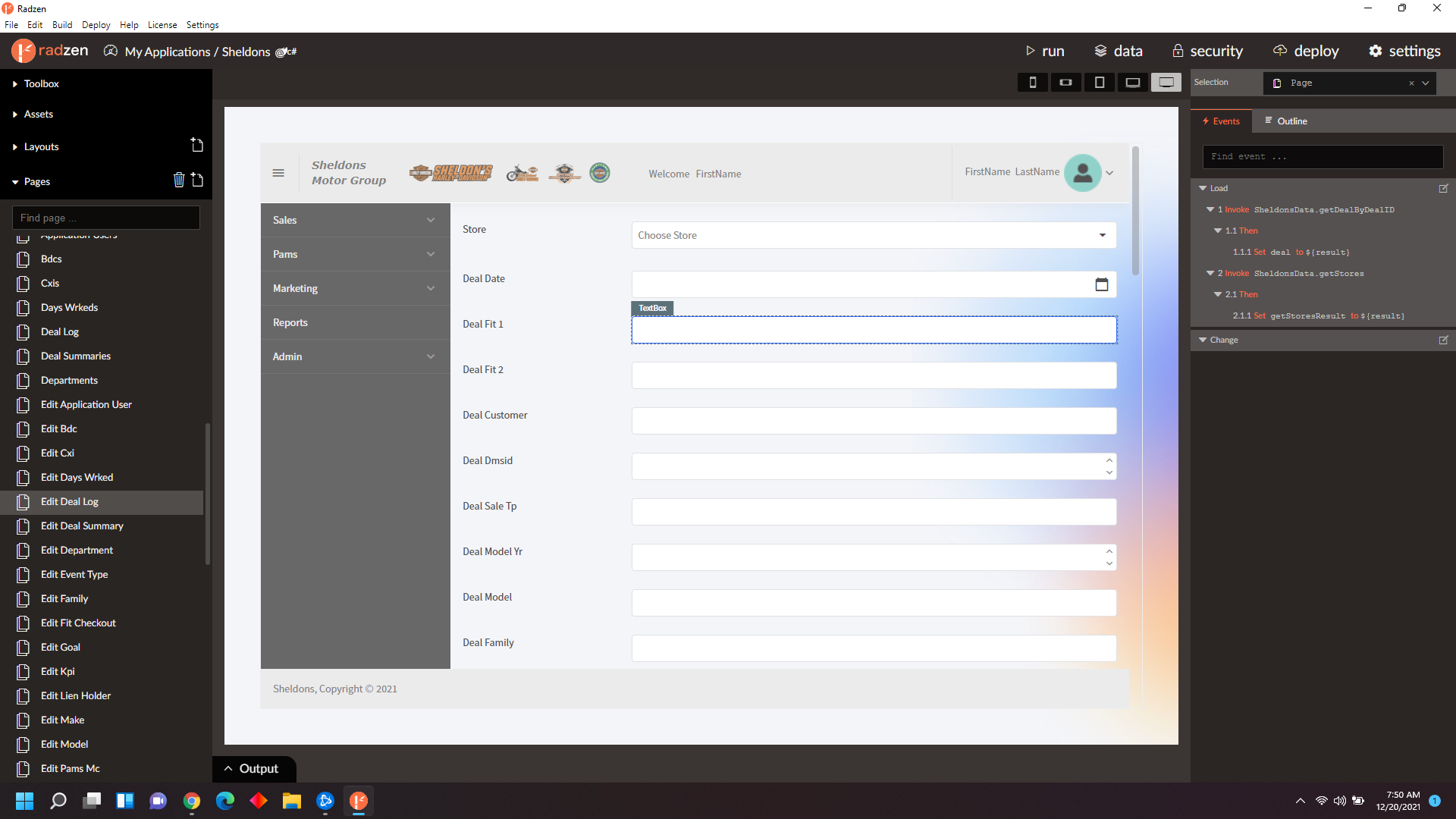 Crud pages have issues - Blazor Server - Radzen