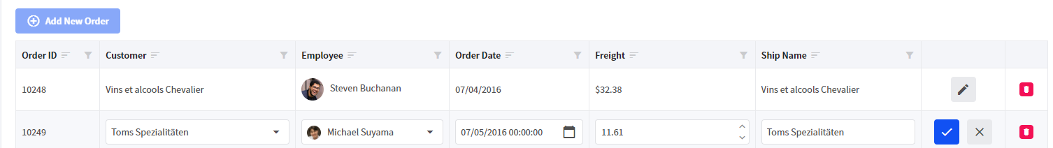 Blazor DataGrid InLine Editing Bug - Blazor Server - Radzen Blazor DataGrid InLine Editing Bug - Blazor Server - Radzen