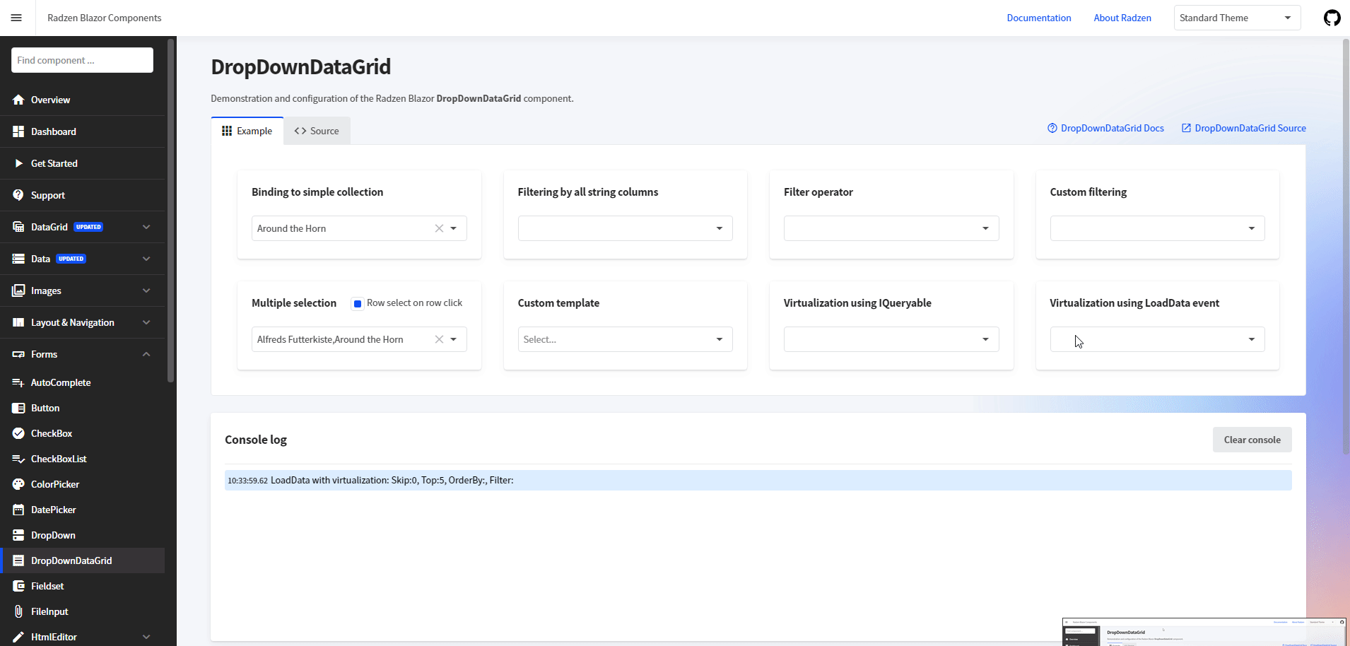 DropDownDataGrid with LoadData empty filter problem - Radzen.Blazor Components - Radzen