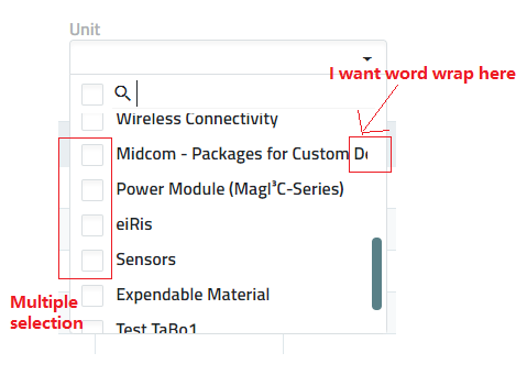 How to set the Template of RadzenDropDown word wrap? - Radzen.Blazor ...