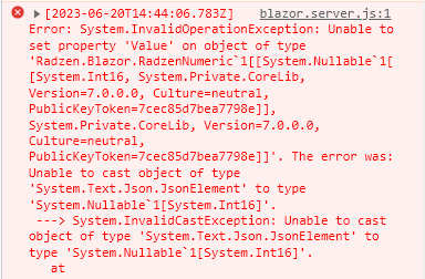 DataFilter - Save/Load Filters JsonElement Errors - Radzen.Blazor ...