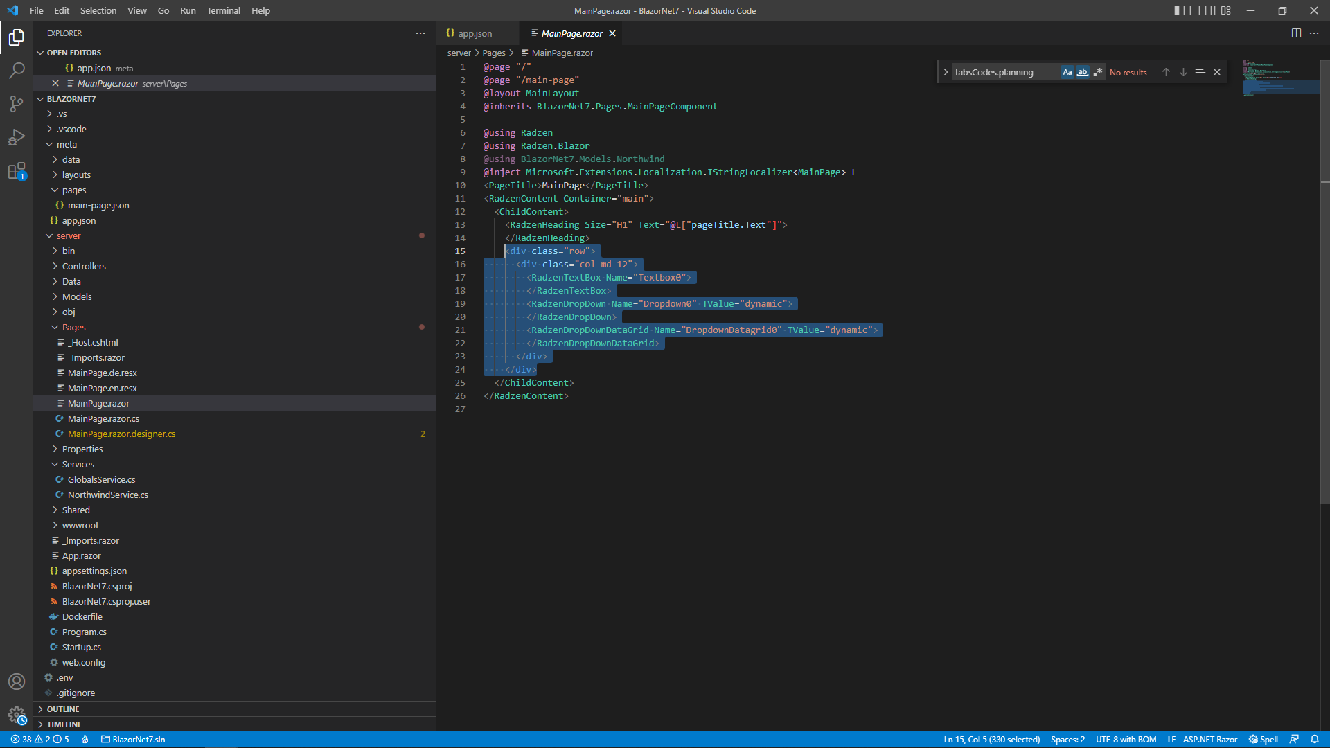 DropDown(/DataGrid) cannot aligh with Others in same row - Radzen.Blazor Components - Radzen