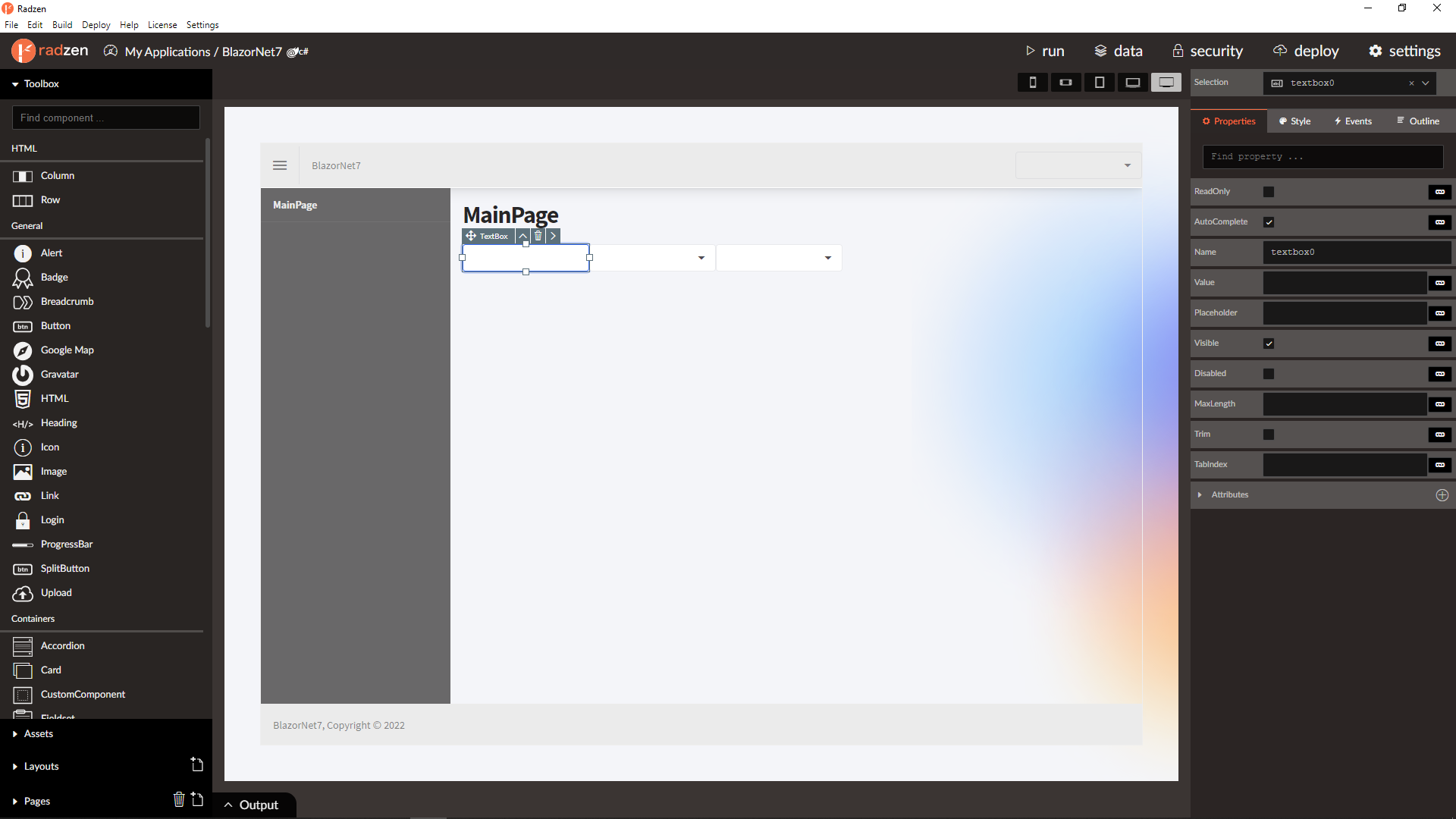 DropDown(/DataGrid) cannot aligh with Others in same row - Radzen.Blazor Components - Radzen