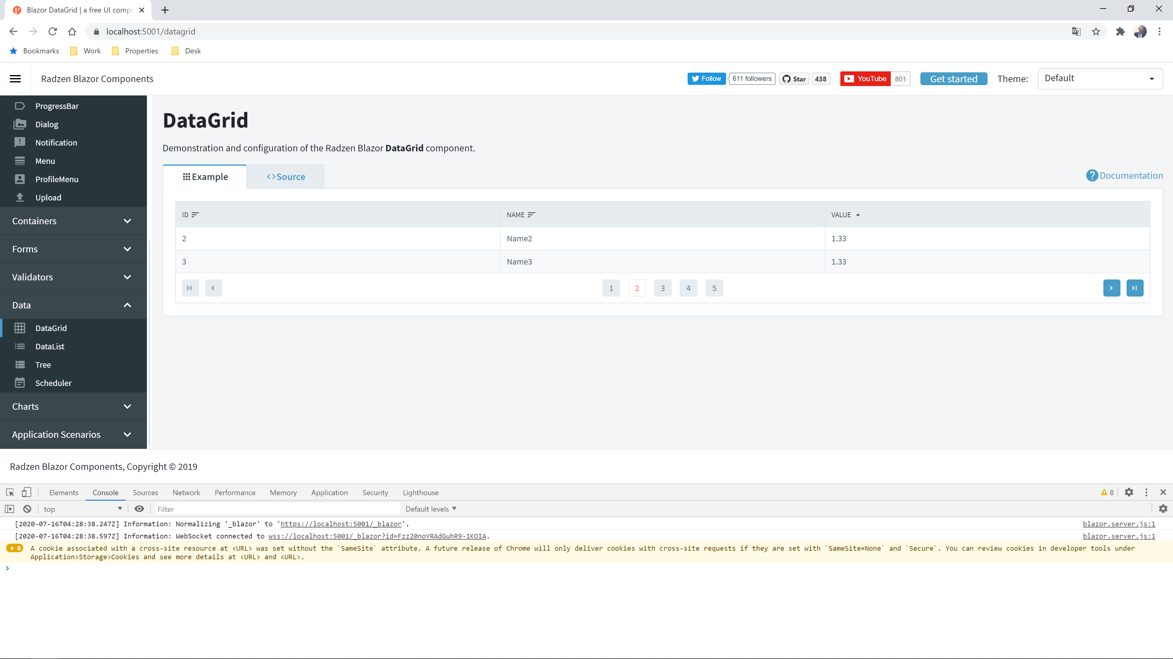 Paging DataGrid problem - Blazor Server - Radzen Paging DataGrid problem - Blazor Server - Radzen