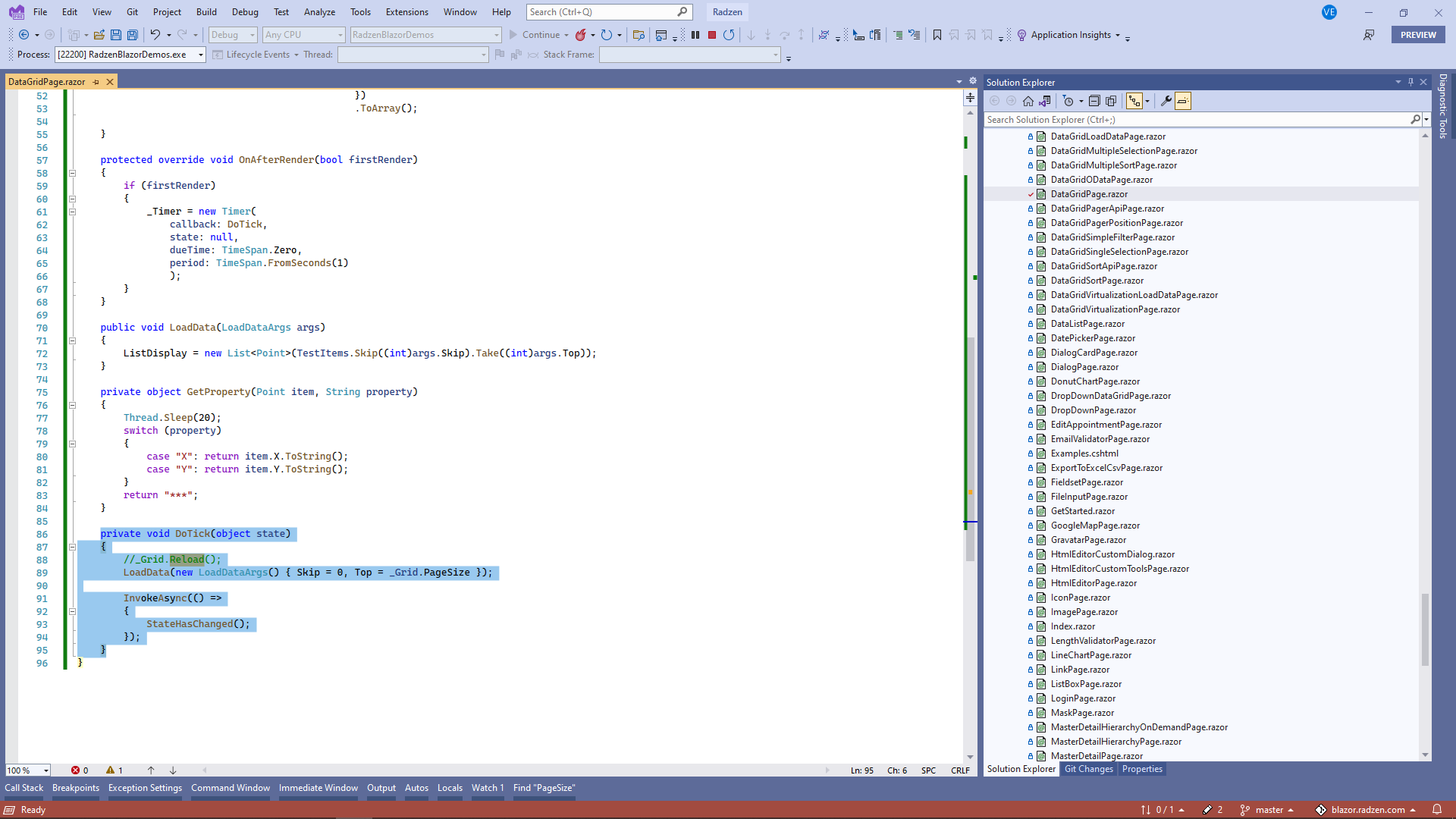 DataGrid Unhandled Exception with Virtualization - Radzen.Blazor ...