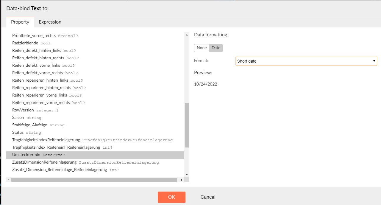 Label Data Formatting Datagrid Template Error Blazor WebAssembly