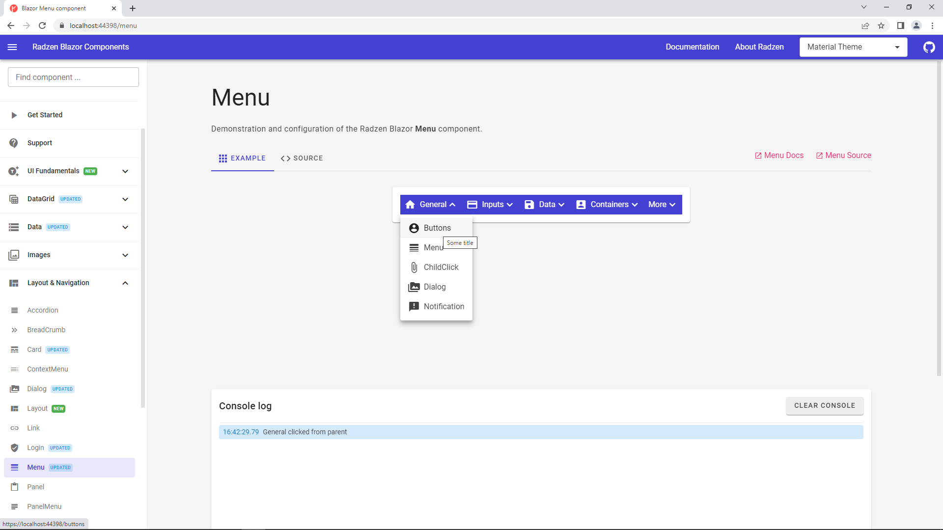 Radzenmenuitem Not Showing Tooltip Radzenblazor Components Radzen
