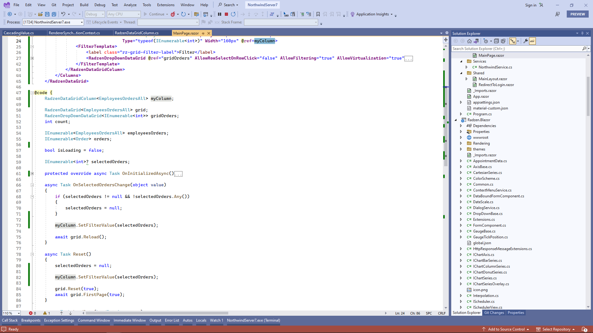 How to properly use Custom Filtering by ID in DataGrid - Radzen.Blazor Components - Radzen