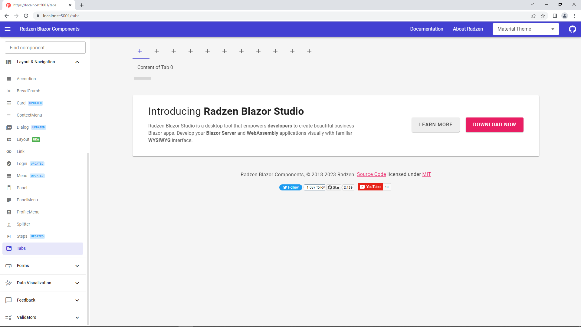 Tabs needs Improvment on Overflow/Scroll - Radzen.Blazor Components ... Tabs needs Improvment on Overflow/Scroll - Radzen.Blazor Components ...