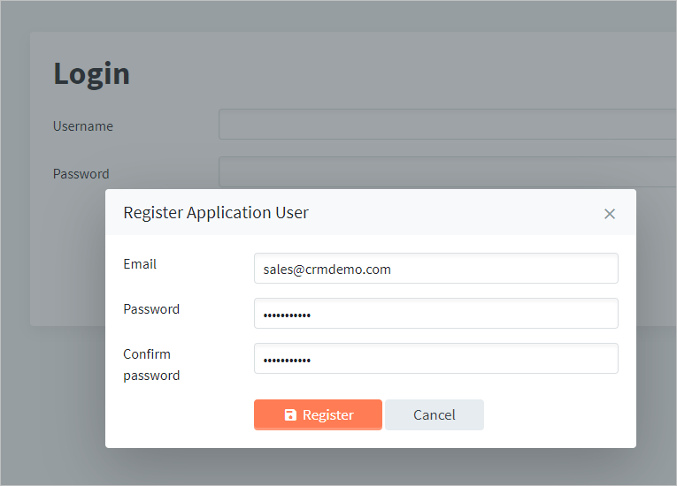Bug with the Register Form - Blazor Server - Radzen