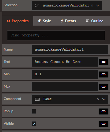 Numeric Range Validator Min Value Issue - Blazor Server - Radzen