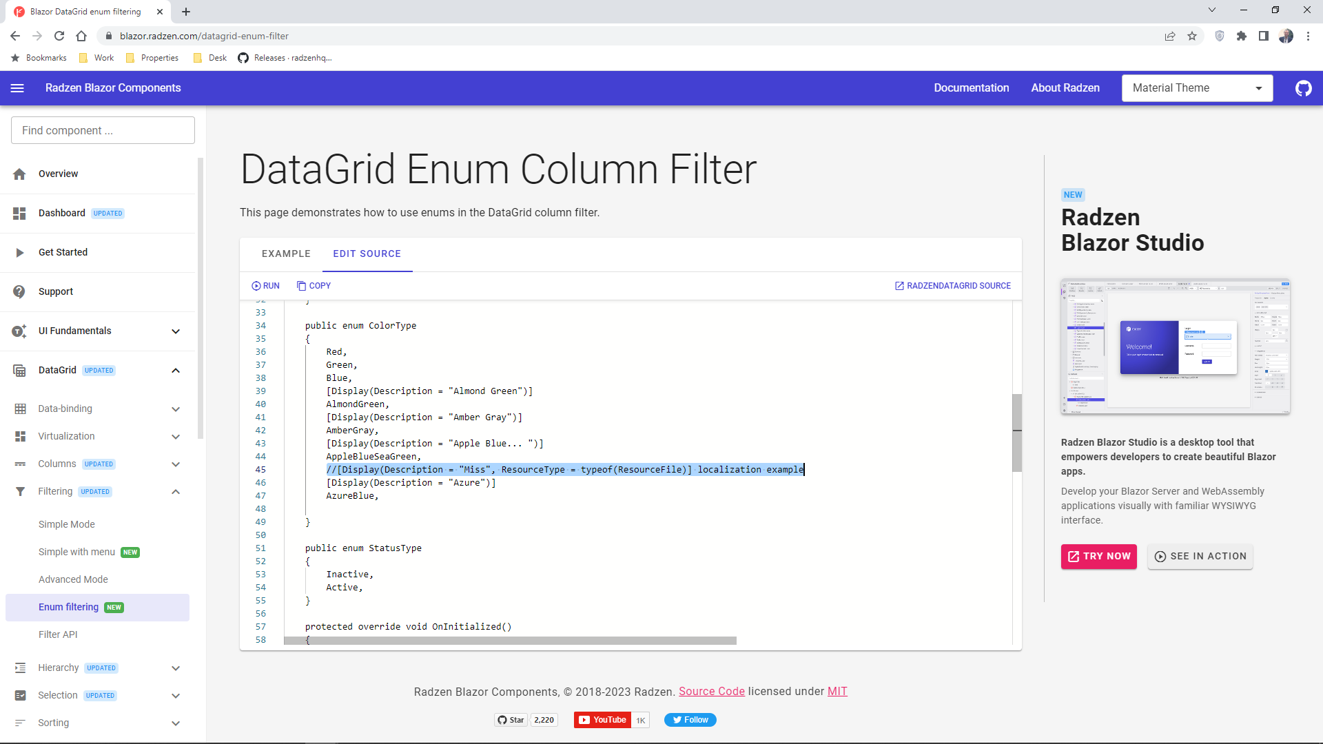 Blazor Datagrid Filtering On Enums Translation Radzen Blazor