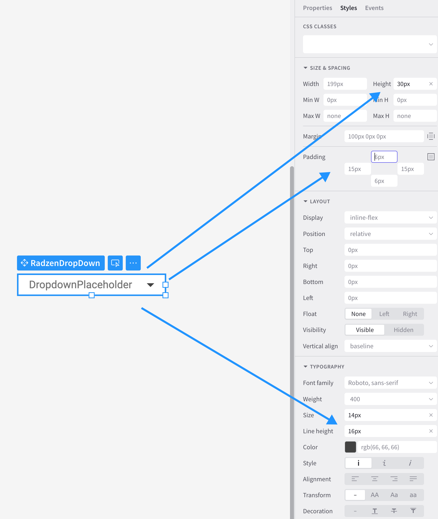 Cannot Change FONT Size Of RadzenDatePicker Radzen Blazor Studio Radzen