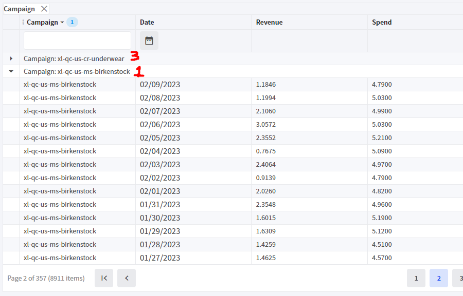 DataGrid Group items are split up between pages - Radzen.Blazor ...