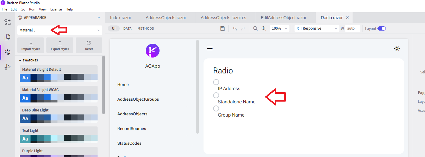 RadzenRadioButtonList Control with Premium themes - Radzen.Blazor Components - Radzen