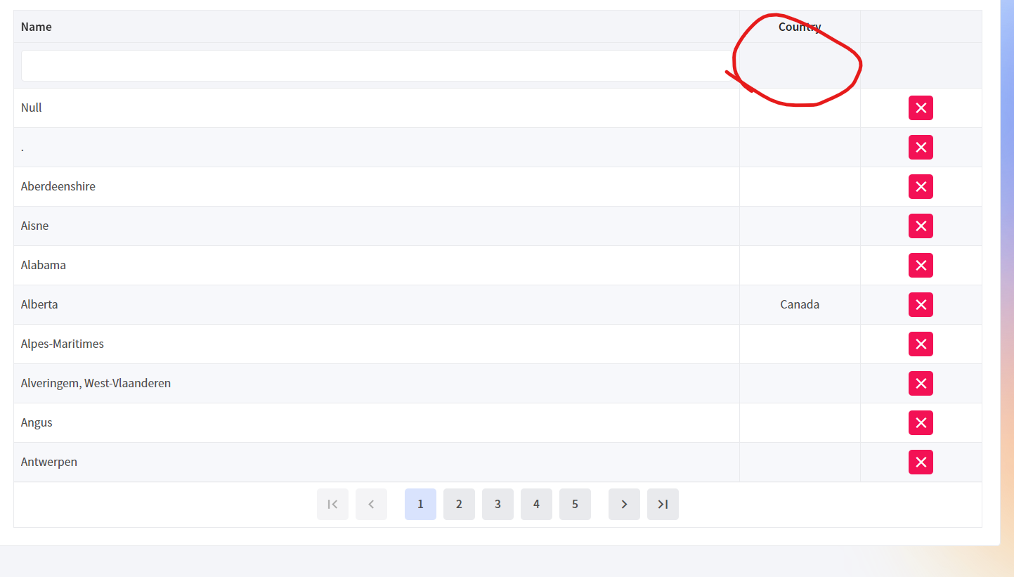 RadzenDataGridColumn Filter does not appear for Nullable text in Simple mode - Blazor Server ...