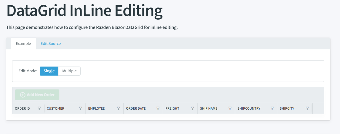 InLine Editing - Can't Add New when Data is empty - Radzen.Blazor Components - Radzen