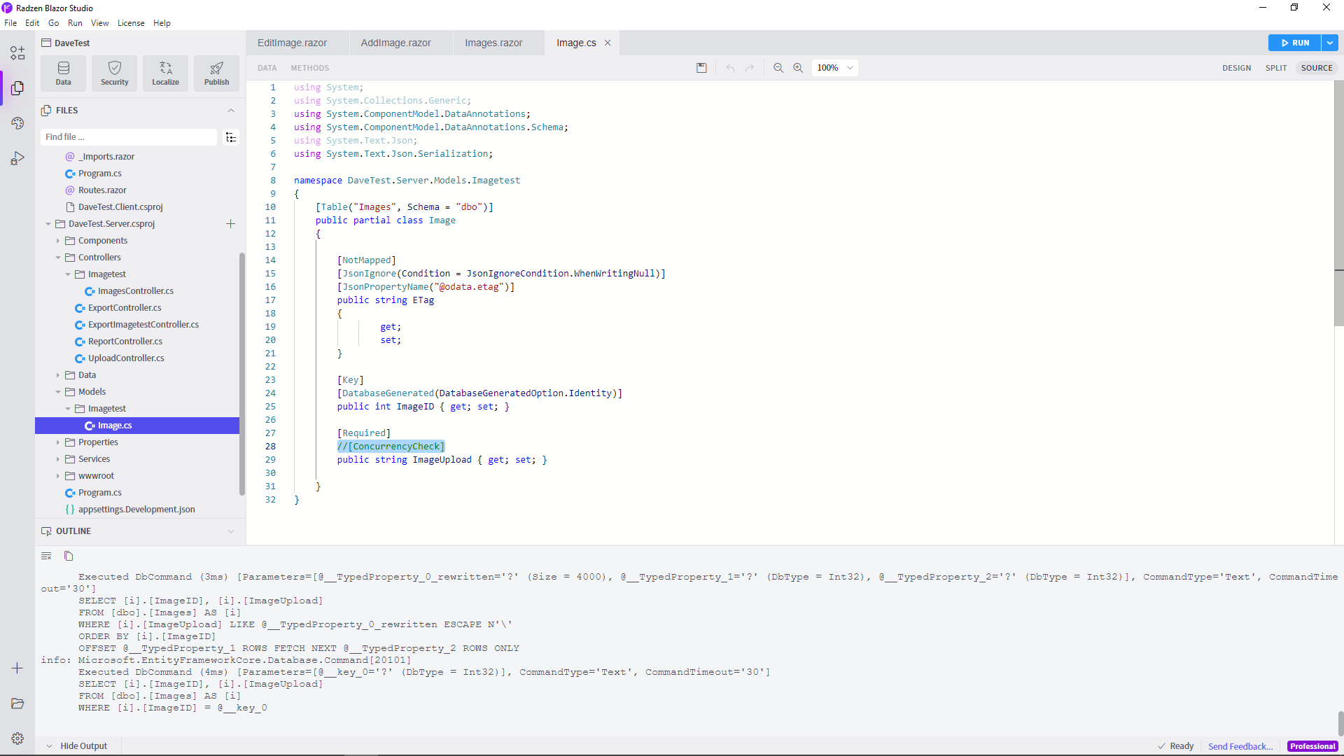 Saving Table in Edit Crud With Image - Radzen Blazor Studio - Radzen