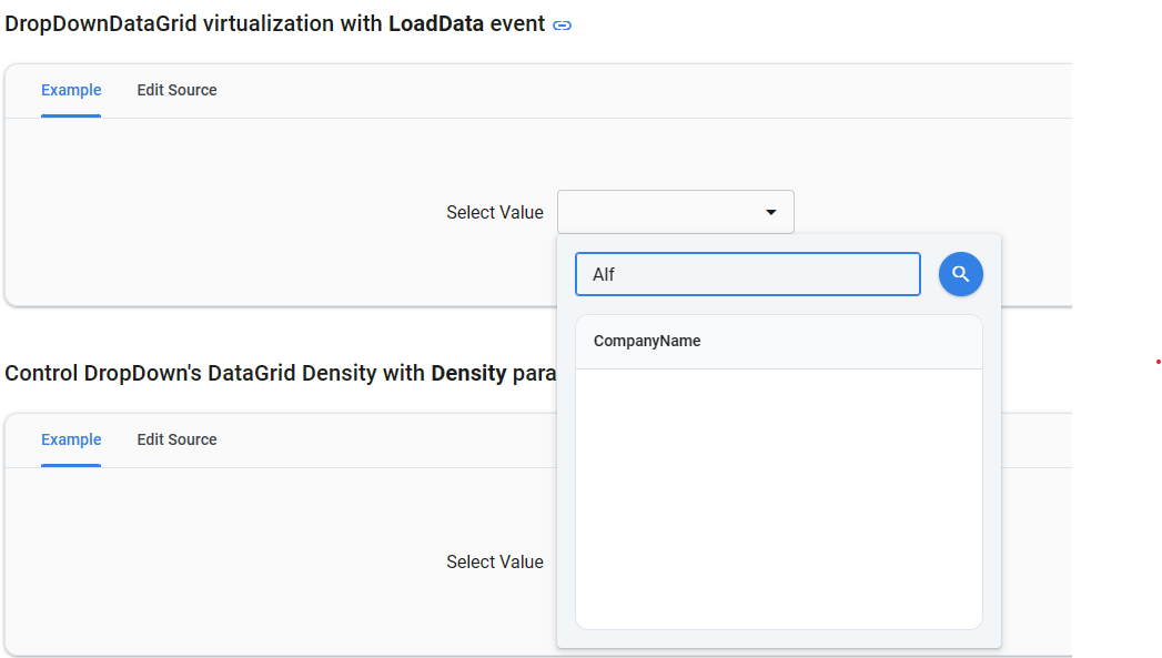 DropDownDataGrid with virtualization - Filter not working after ... DropDownDataGrid with virtualization - Filter not working after ...