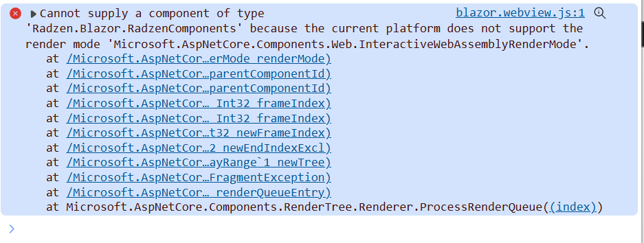 Blazor Hybrid Maui Web App Issue - Radzen.Blazor Components - Radzen