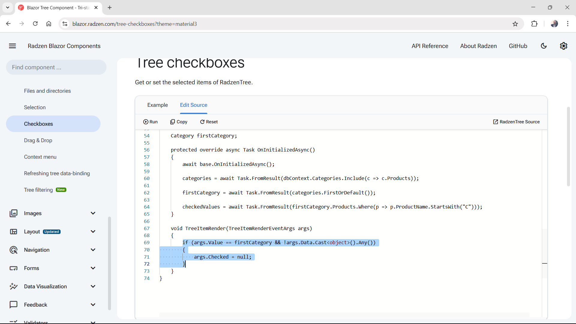 Node rendering issue with Tree Checkboxes - Radzen.Blazor Components - Radzen