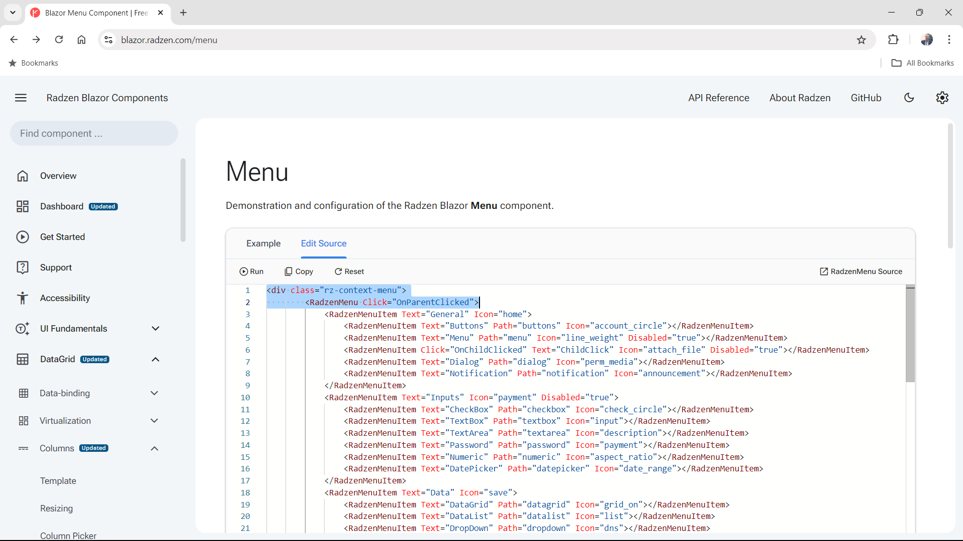 Radzen Context Menu issue - Radzen.Blazor Components - Radzen