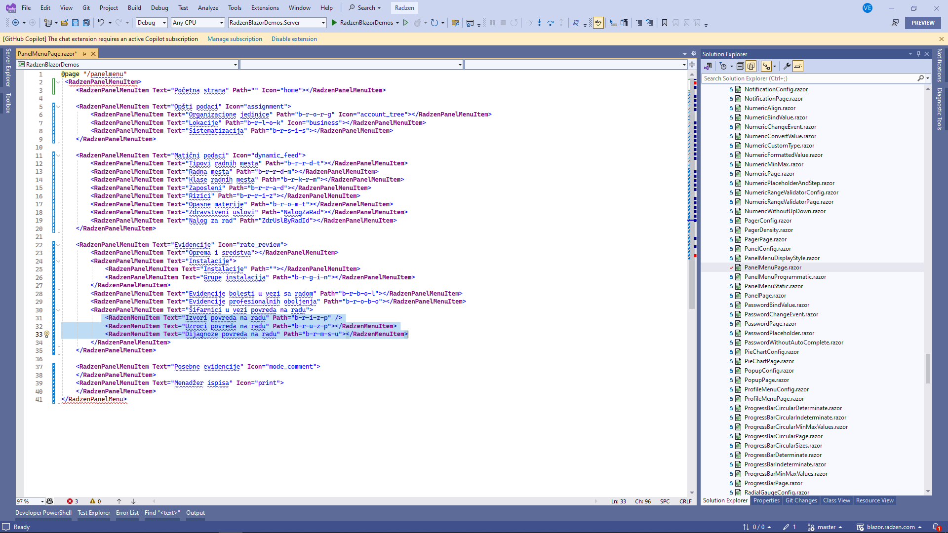RadzenPanelMenu - Radzen.Blazor Components - Radzen