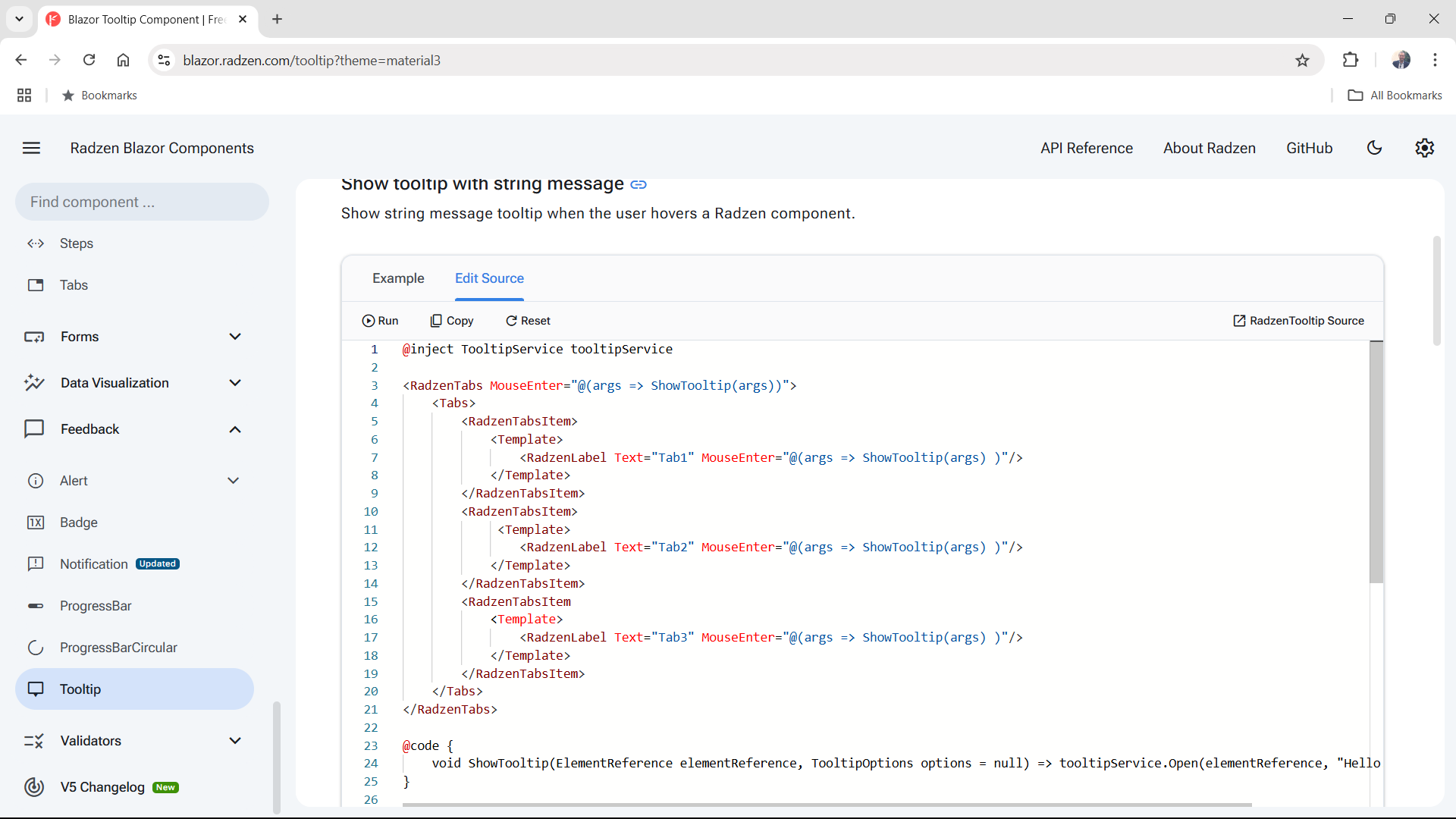 RadzenTabs tooltip? - Radzen.Blazor Components - Radzen