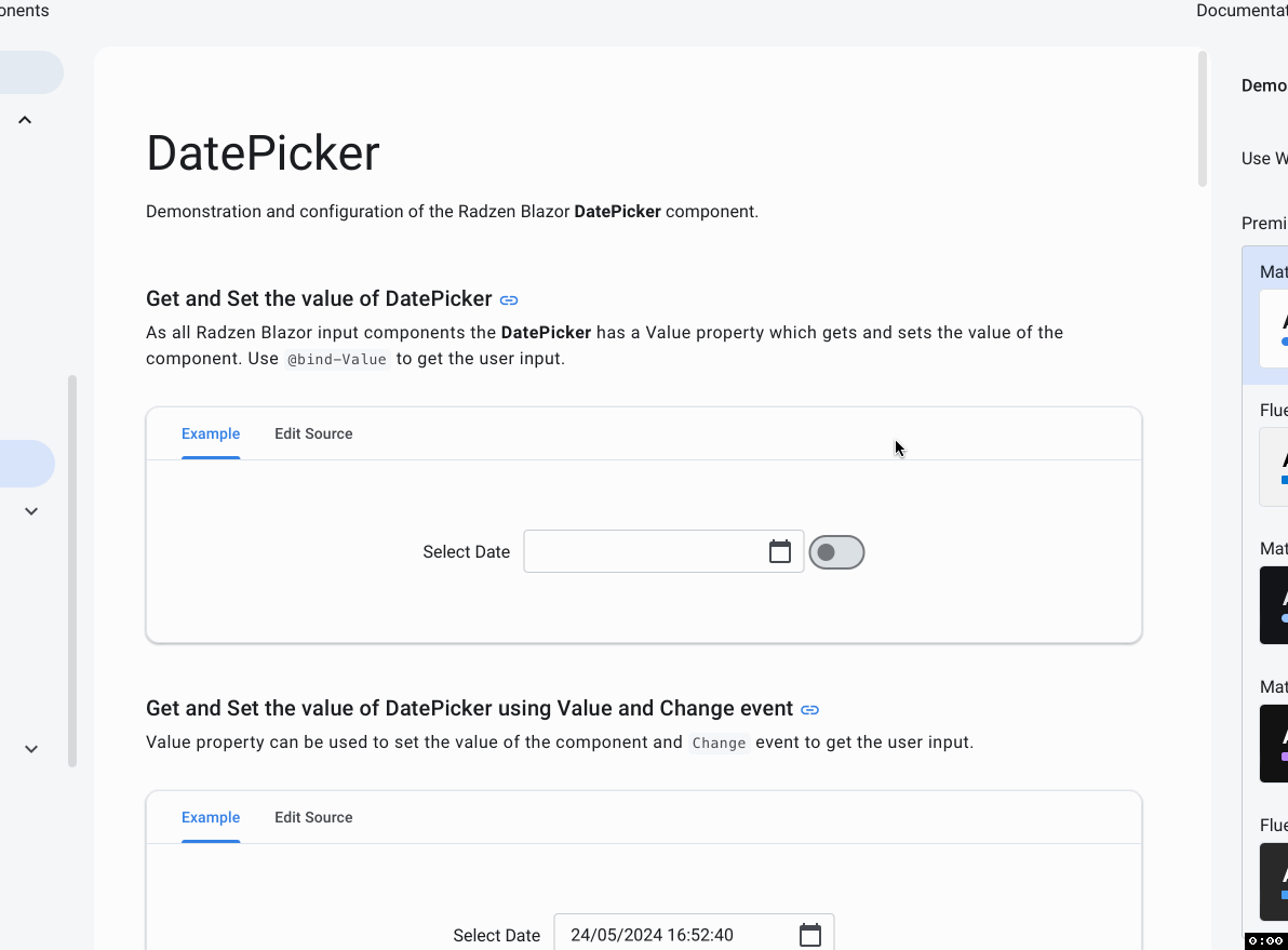 RadzenDatePicker Disabled Property Does Not Change After Change Other