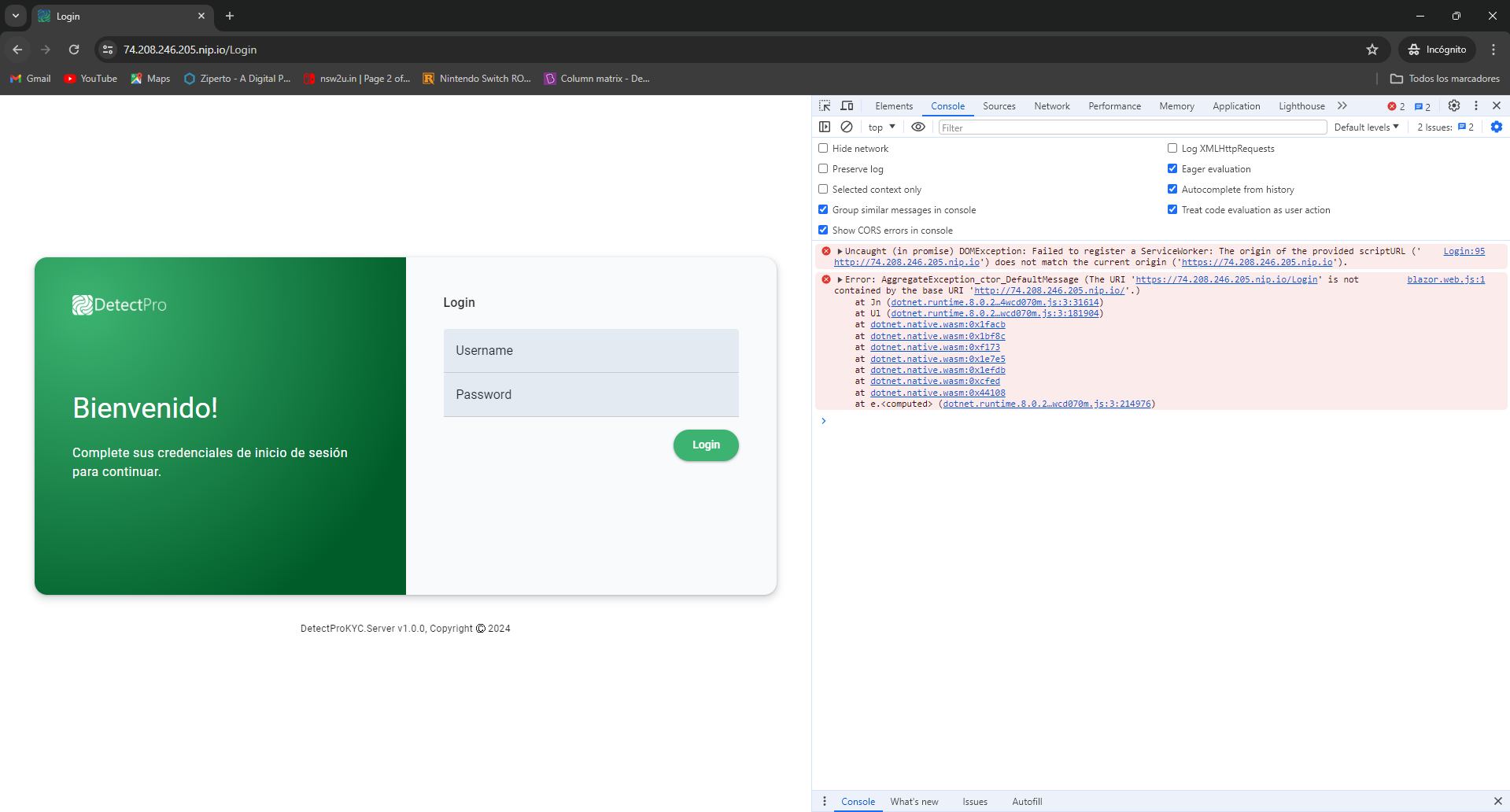 Problems with login even after enabling ssl - Radzen Blazor Studio - Radzen