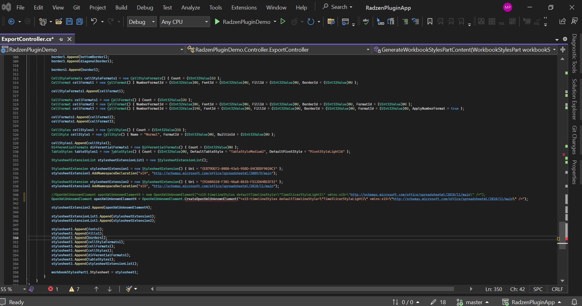 Can Not Export To Excel Radzen Blazor Components Radzen