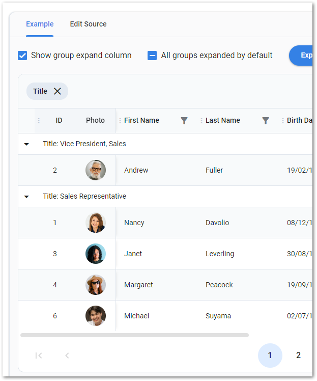 Datagrid Groupexpand Column Should Be Able To Be Frozen Radzenblazor