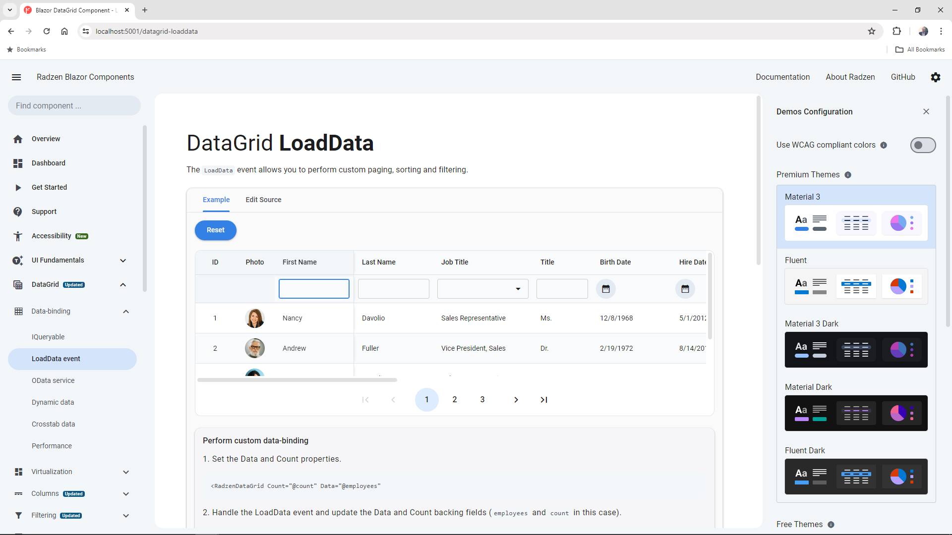 DataGrid CustomFilters with LoadDataArgs provides a deleted filter ...