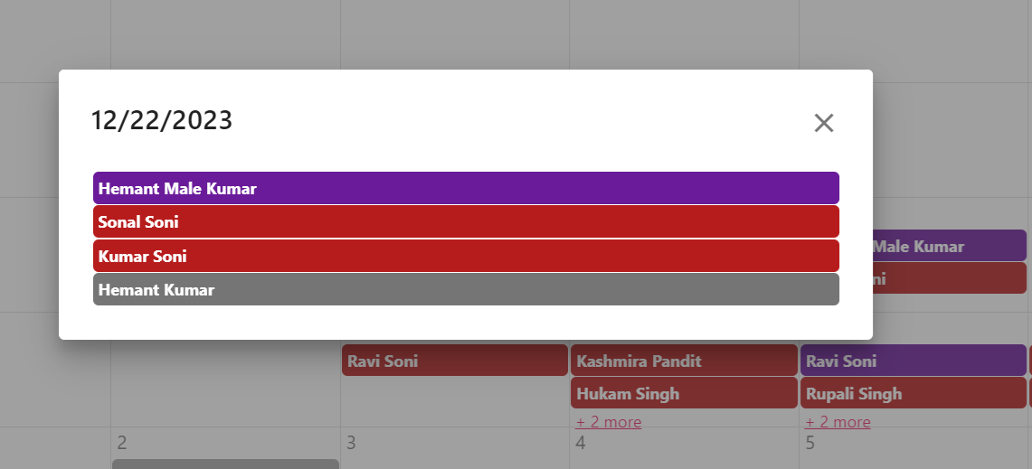 Date format for RadzenScheduler+ more popup dailog - Radzen.Blazor Components - Radzen