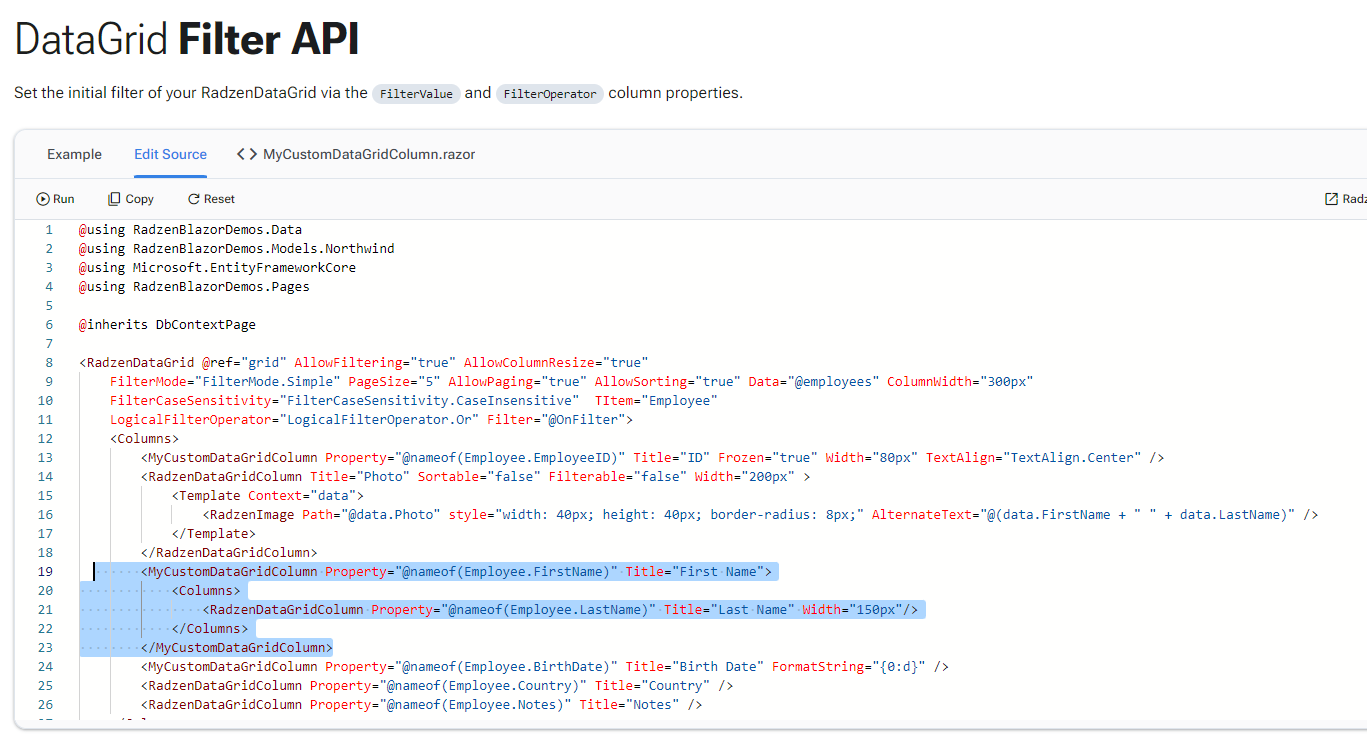 RadzenDataGrid Composite Custom Columns - Radzen.Blazor Components - Radzen RadzenDataGrid Composite Custom Columns - Radzen.Blazor Components - Radzen
