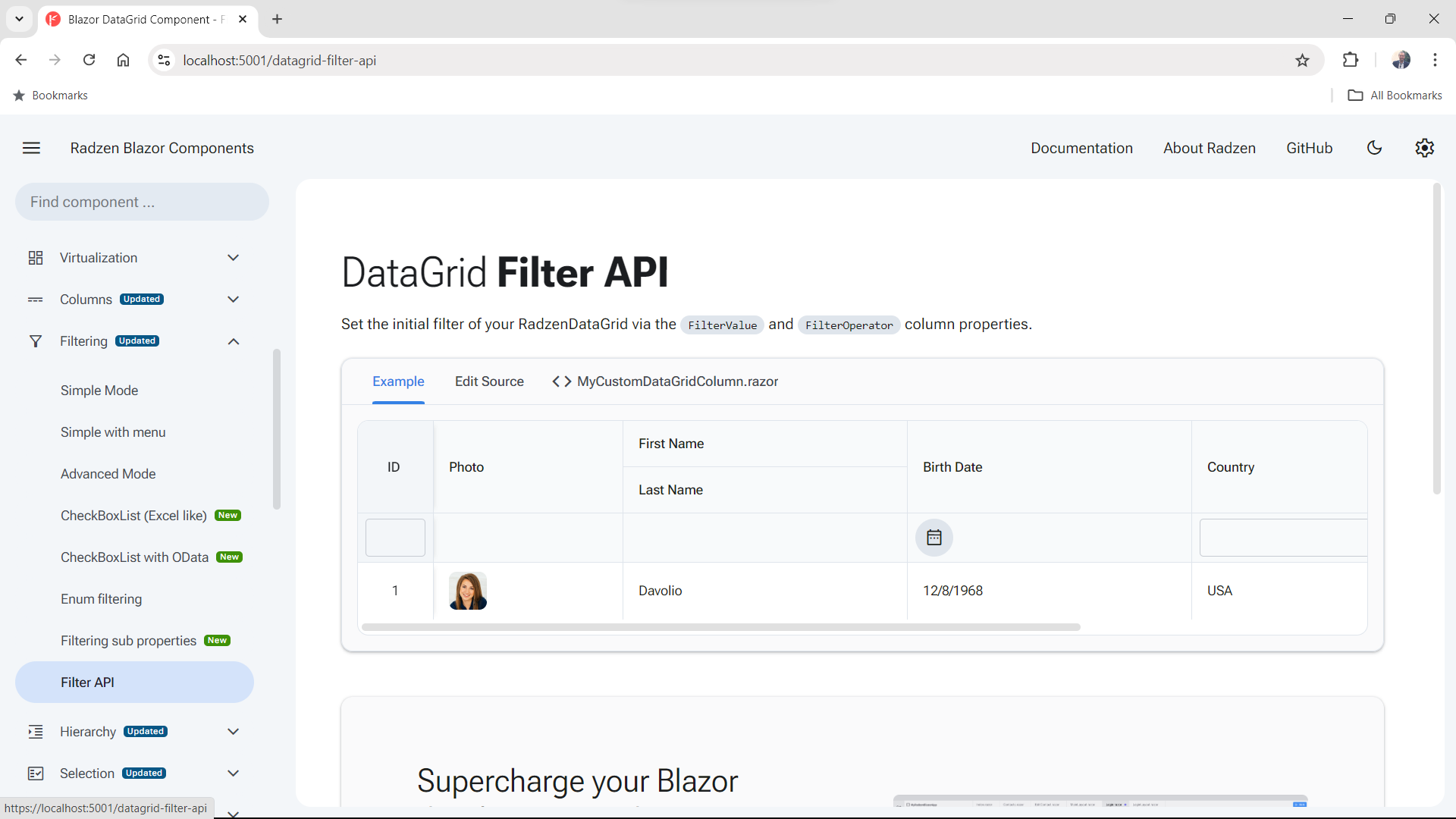 RadzenDataGrid Composite Custom Columns - Radzen.Blazor Components - Radzen RadzenDataGrid Composite Custom Columns - Radzen.Blazor Components - Radzen