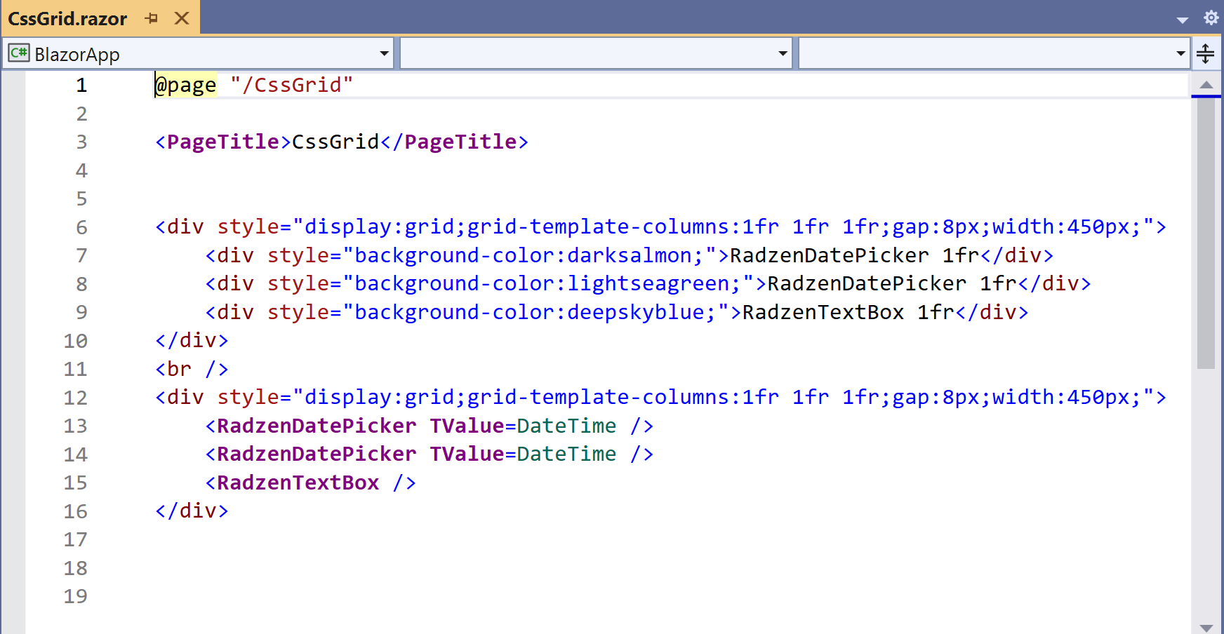 CSS Grid with Radzen - Radzen.Blazor Components - Radzen