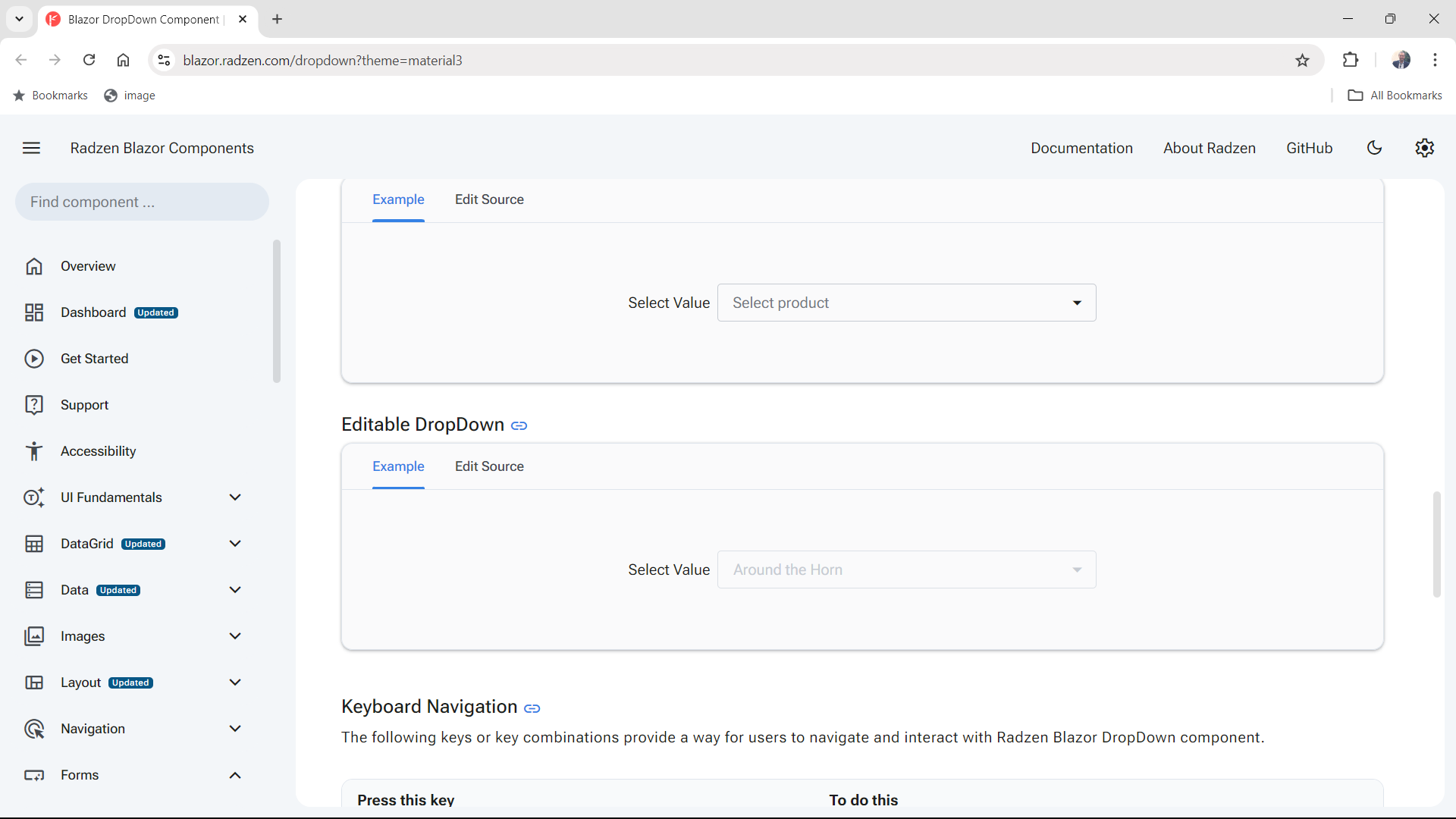 Bug : editable dropdown not greyed out when disabled - Radzen.Blazor Components - Radzen