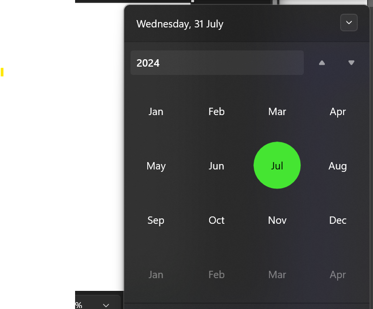 DatePicker Component Monthly - Radzen.Blazor Components - Radzen